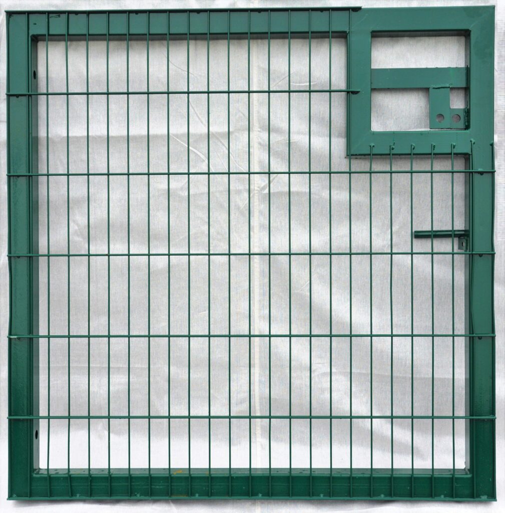 Commercial Green Pedestrian Gate 1.2m x 1.2m